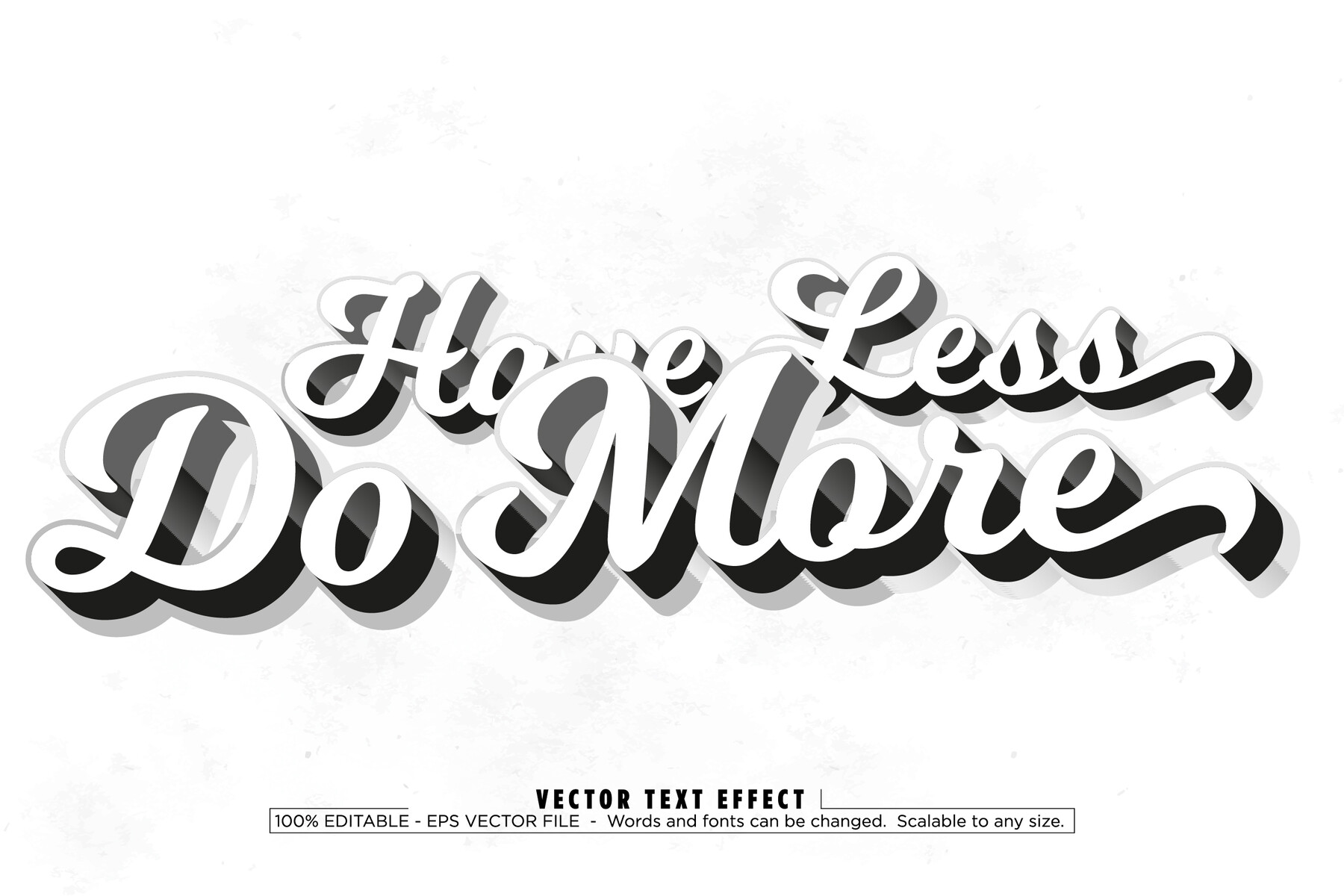 ArtStation - Minimal text effect, editable simple text style | Artworks