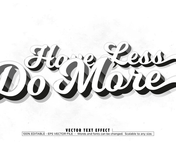 ArtStation - Minimal text effect, editable simple text style | Artworks