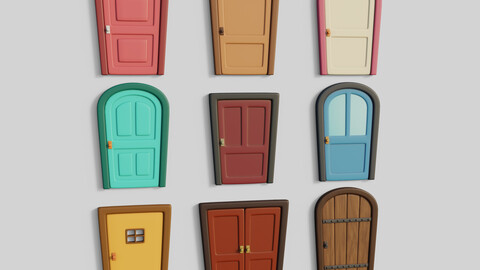 ArtStation - Cartoon Doors Collection 2 | Resources