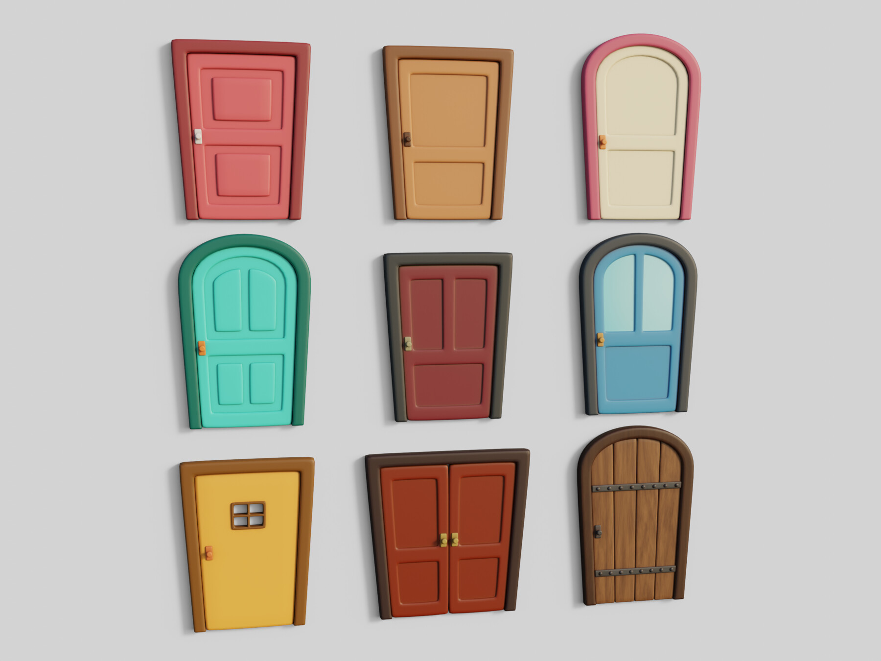 ArtStation - Cartoon Doors Collection 2 | Resources