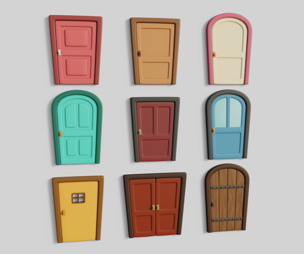ArtStation - Cartoon Doors Collection 2 | Resources