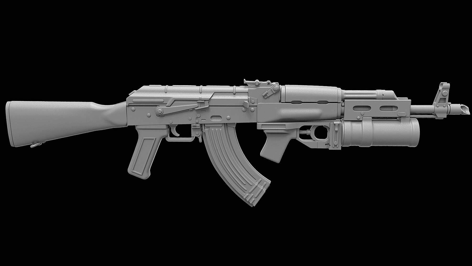 ArtStation - Ak 74 Rifle GP 25 | Resources