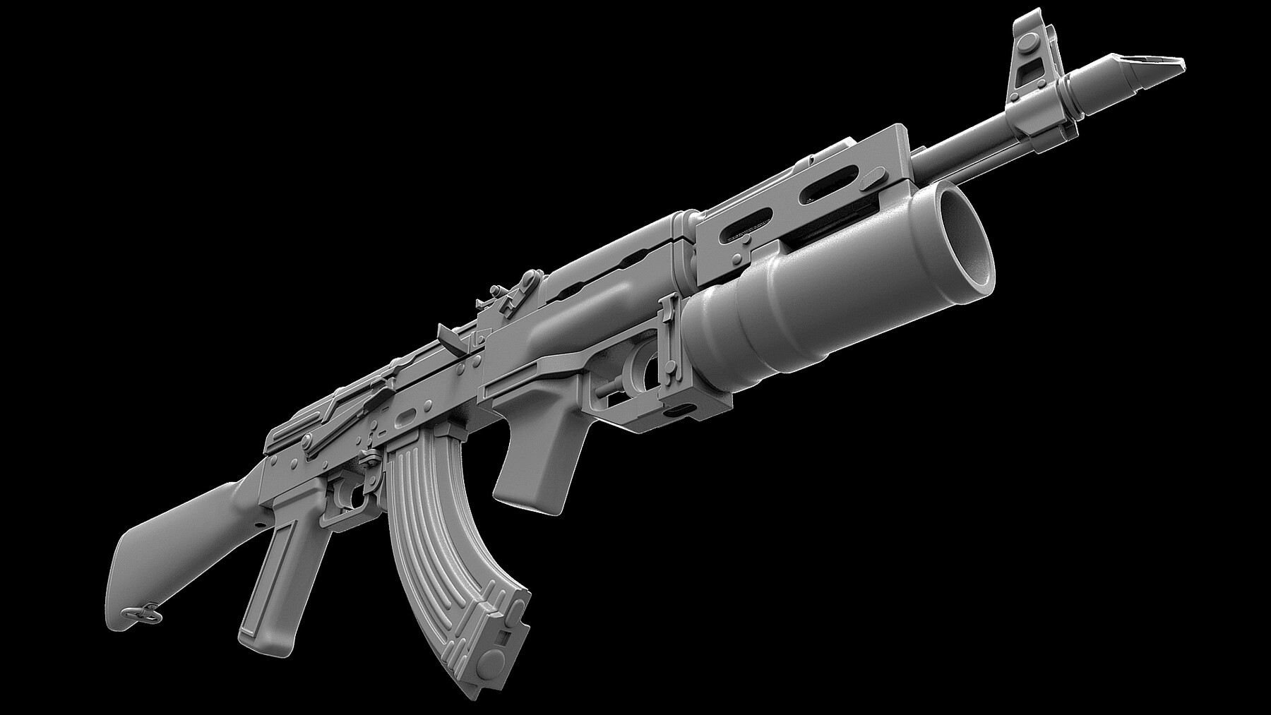 ArtStation - Ak 74 Rifle GP 25 | Resources