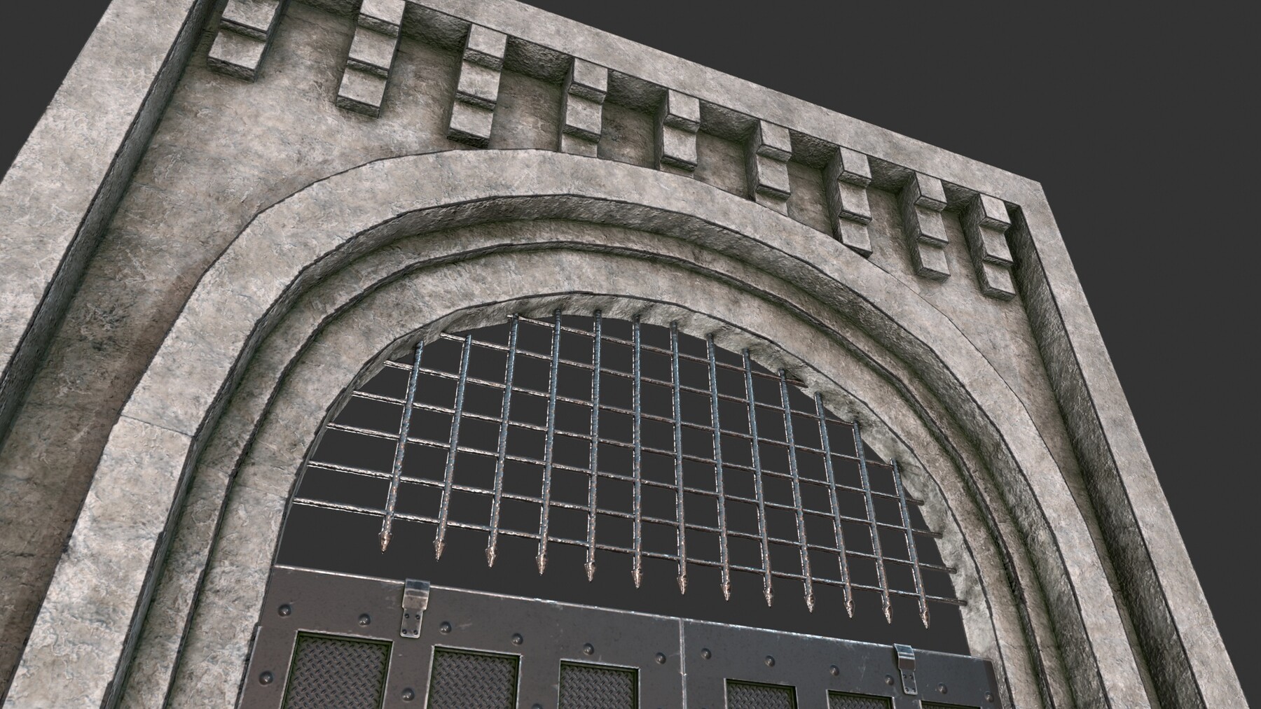 ArtStation - Medieval Big Gate | Game Assets
