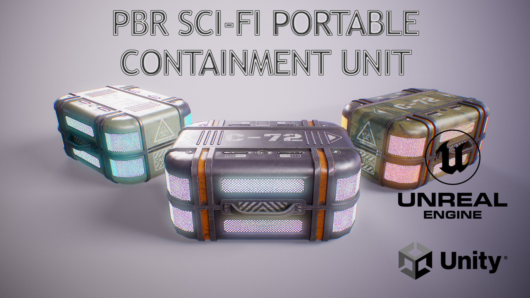 ArtStation - PBR SciFi Portable Containment Unit | Game Assets