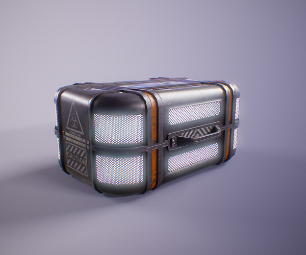 ArtStation - PBR SciFi Portable Containment Unit | Game Assets