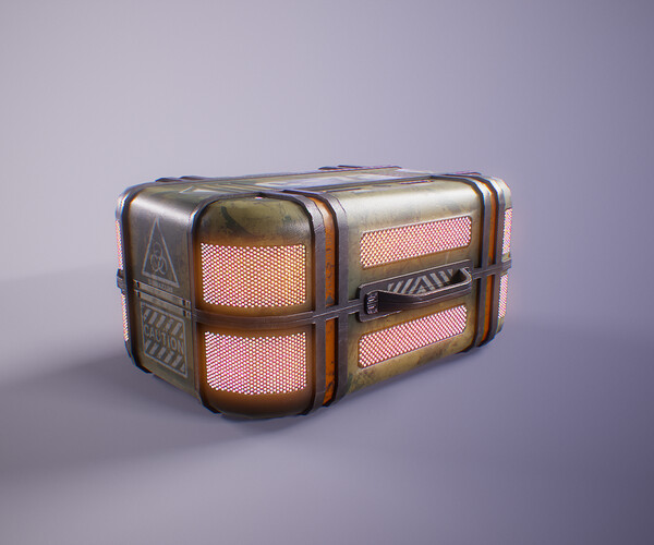 ArtStation - PBR SciFi Portable Containment Unit | Game Assets