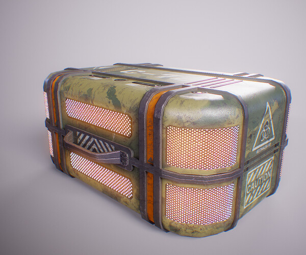 ArtStation - PBR SciFi Portable Containment Unit | Game Assets