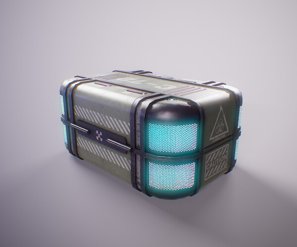 ArtStation - PBR SciFi Portable Containment Unit | Game Assets