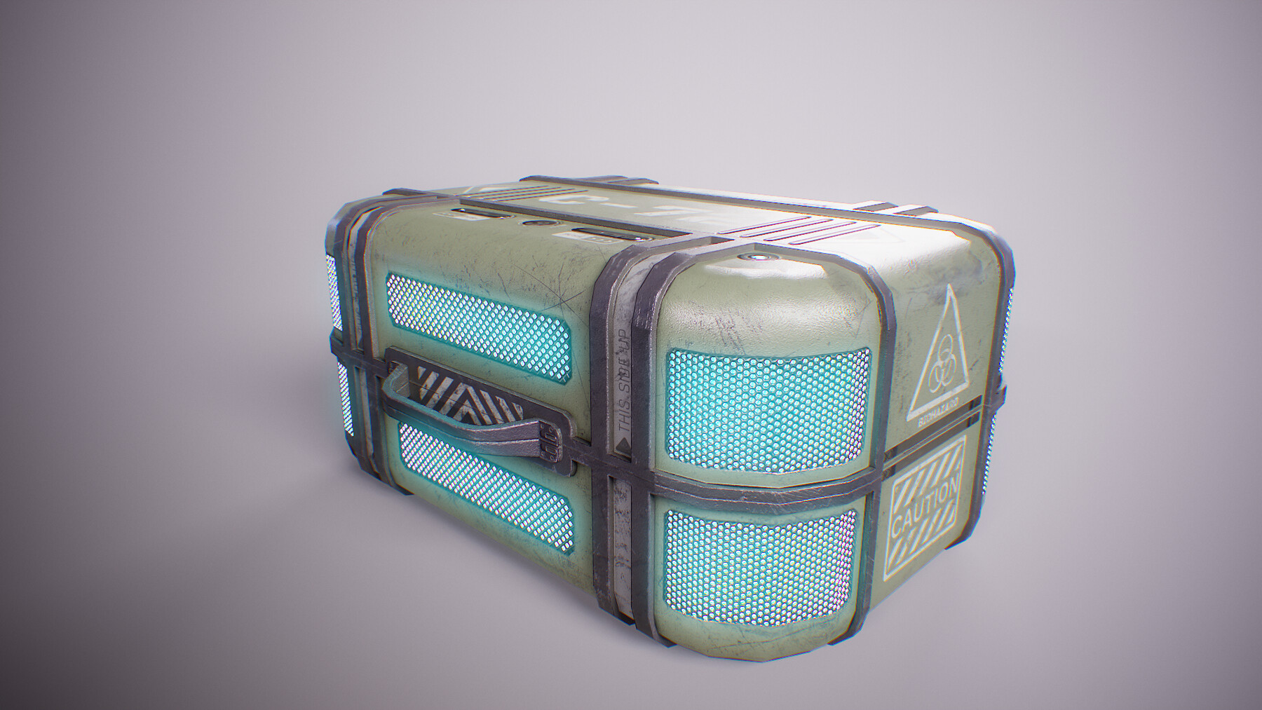ArtStation - PBR SciFi Portable Containment Unit | Game Assets