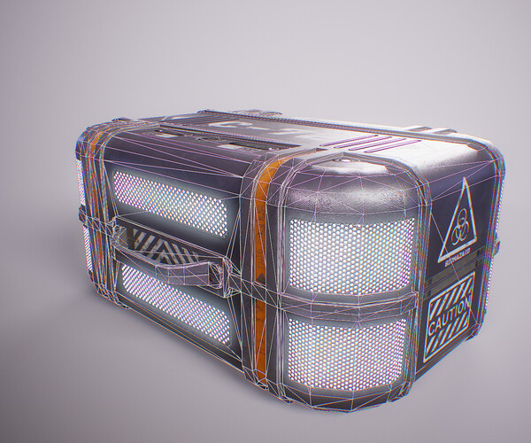 ArtStation - PBR SciFi Portable Containment Unit | Game Assets