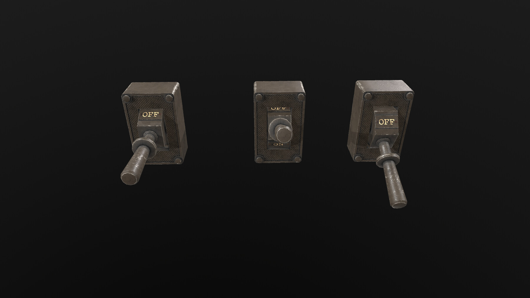 ArtStation - Industrial Power On - Off Switch 1 | Game Assets