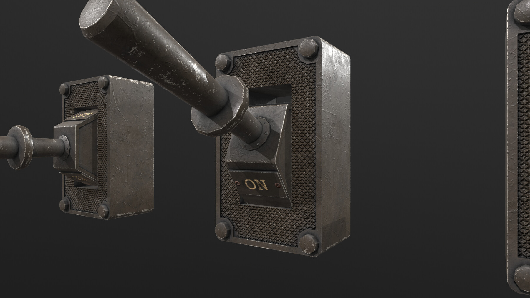 ArtStation - Industrial Power On - Off Switch 1 | Game Assets
