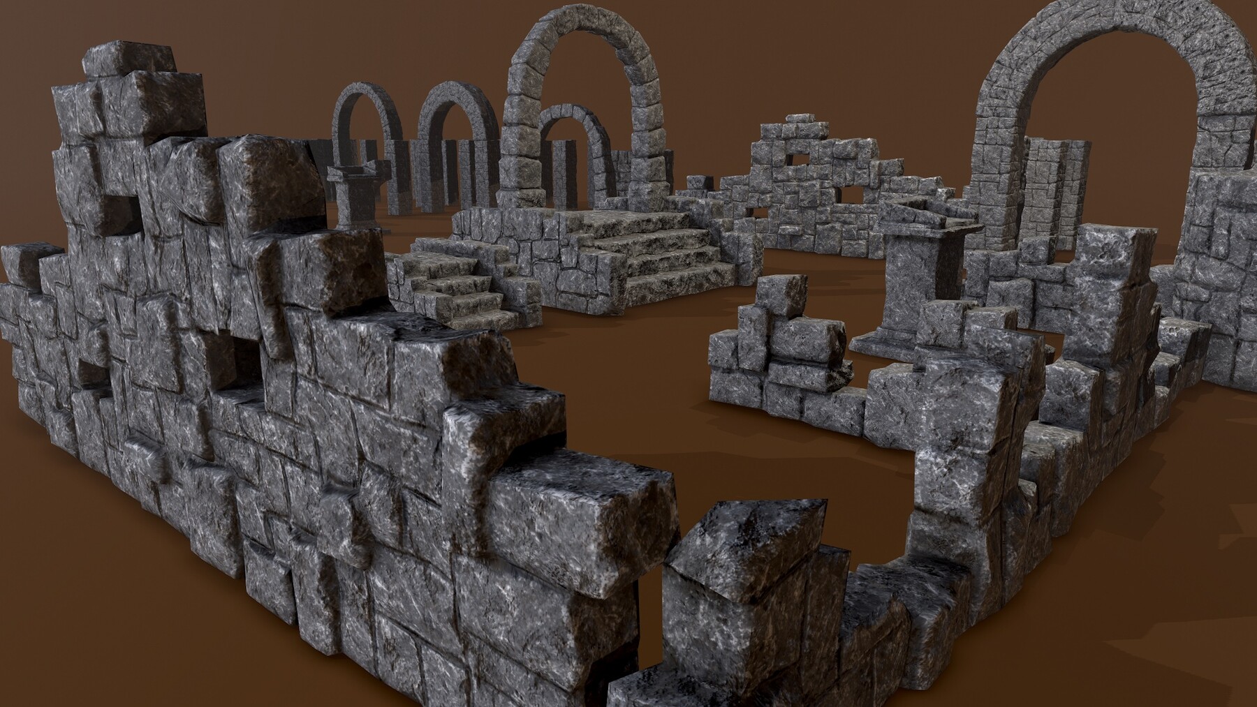ArtStation - 3D Ruin Set | Game Assets