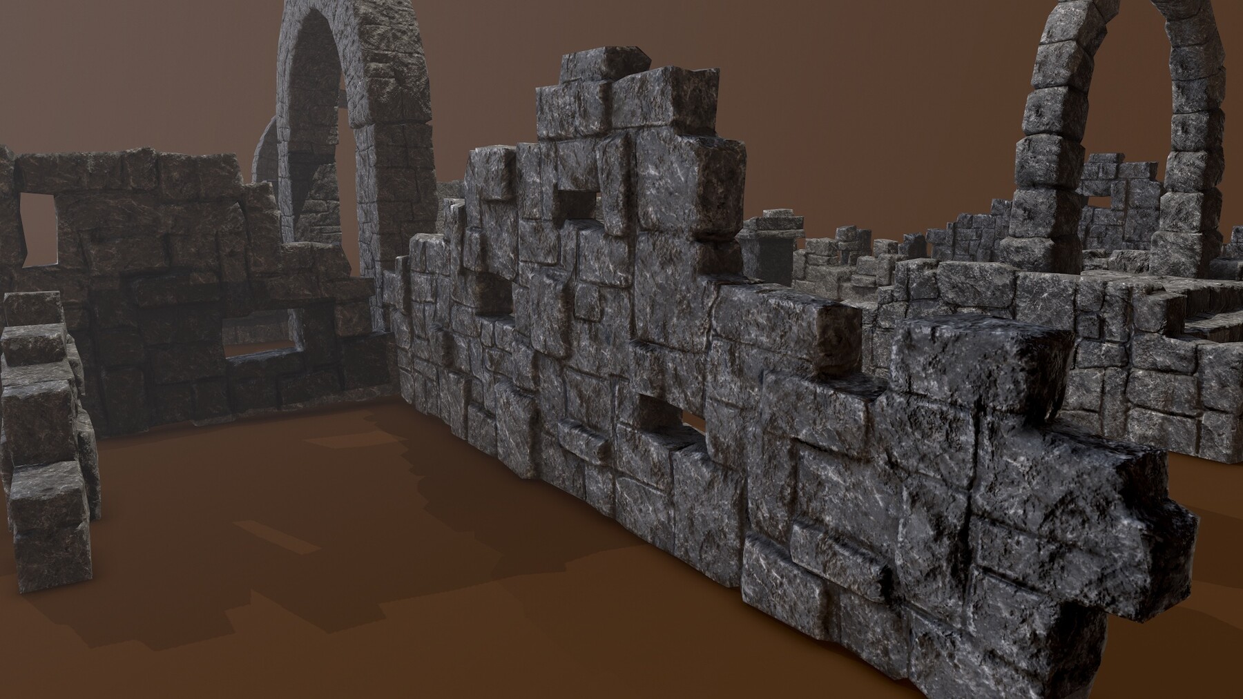 ArtStation - 3D Ruin Set | Game Assets