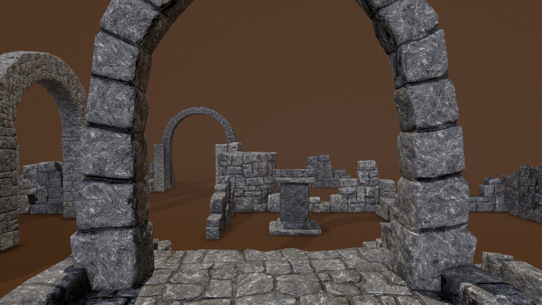 ArtStation - 3D Ruin Set | Game Assets