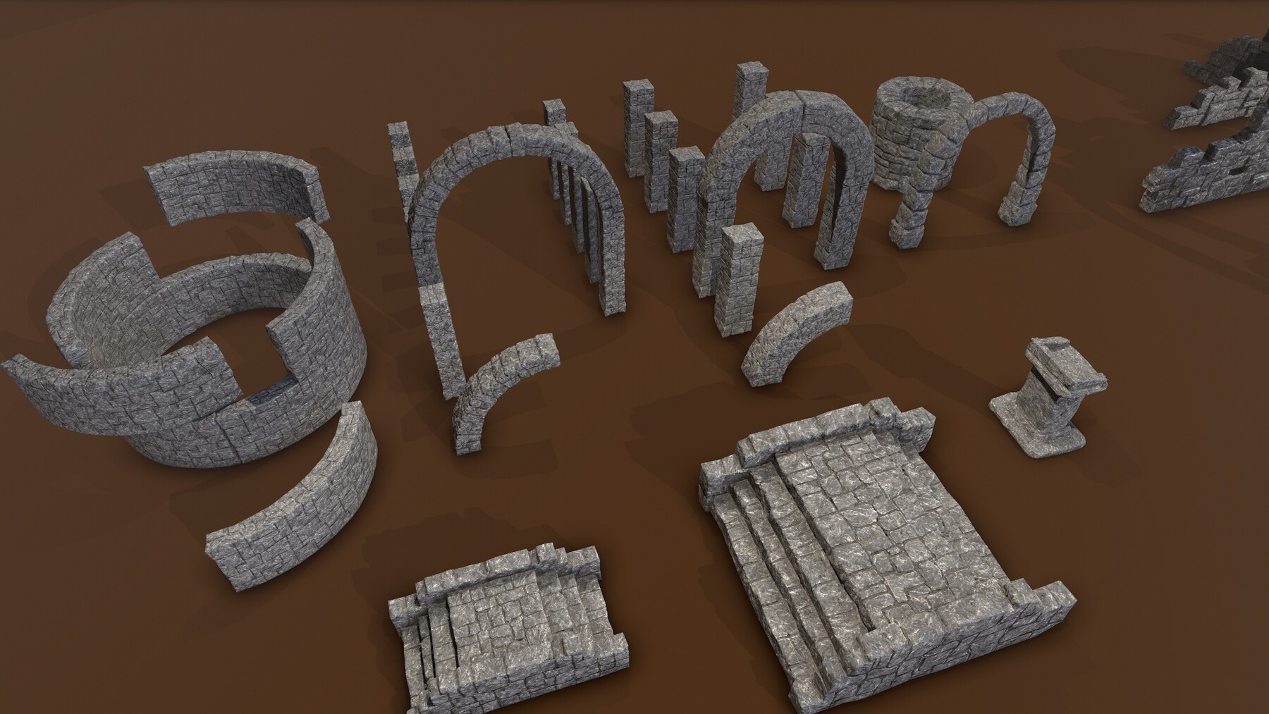 ArtStation - 3D Ruin Set | Game Assets
