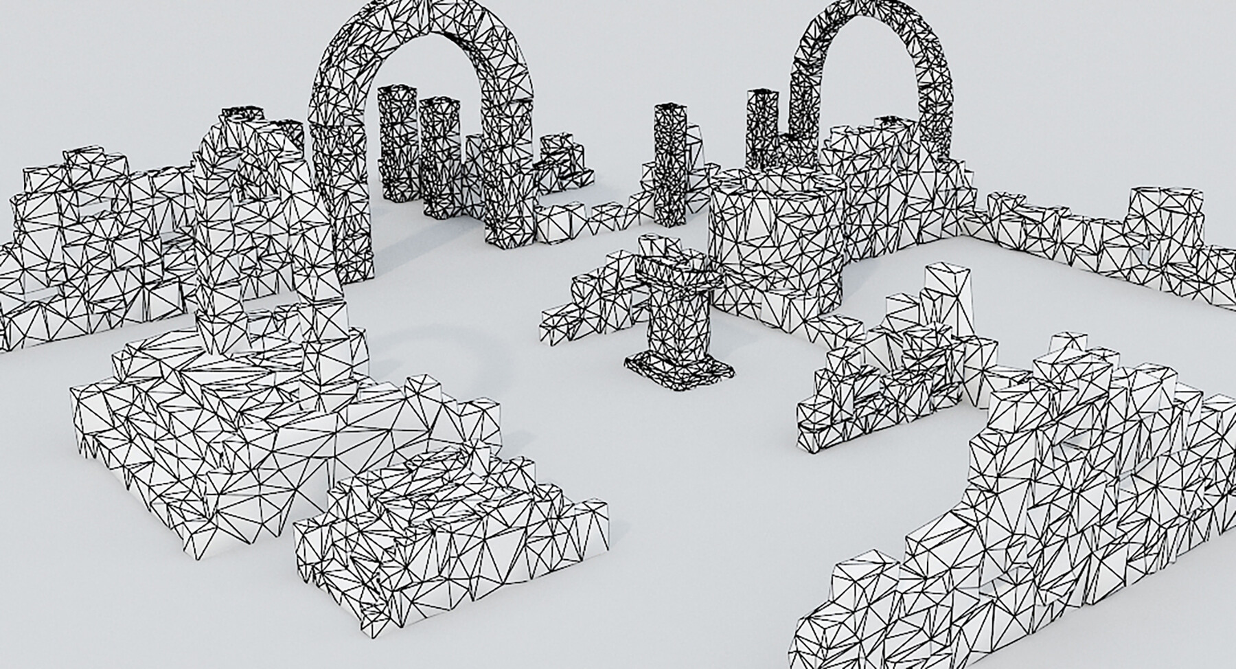 ArtStation - 3D Ruin Set | Game Assets