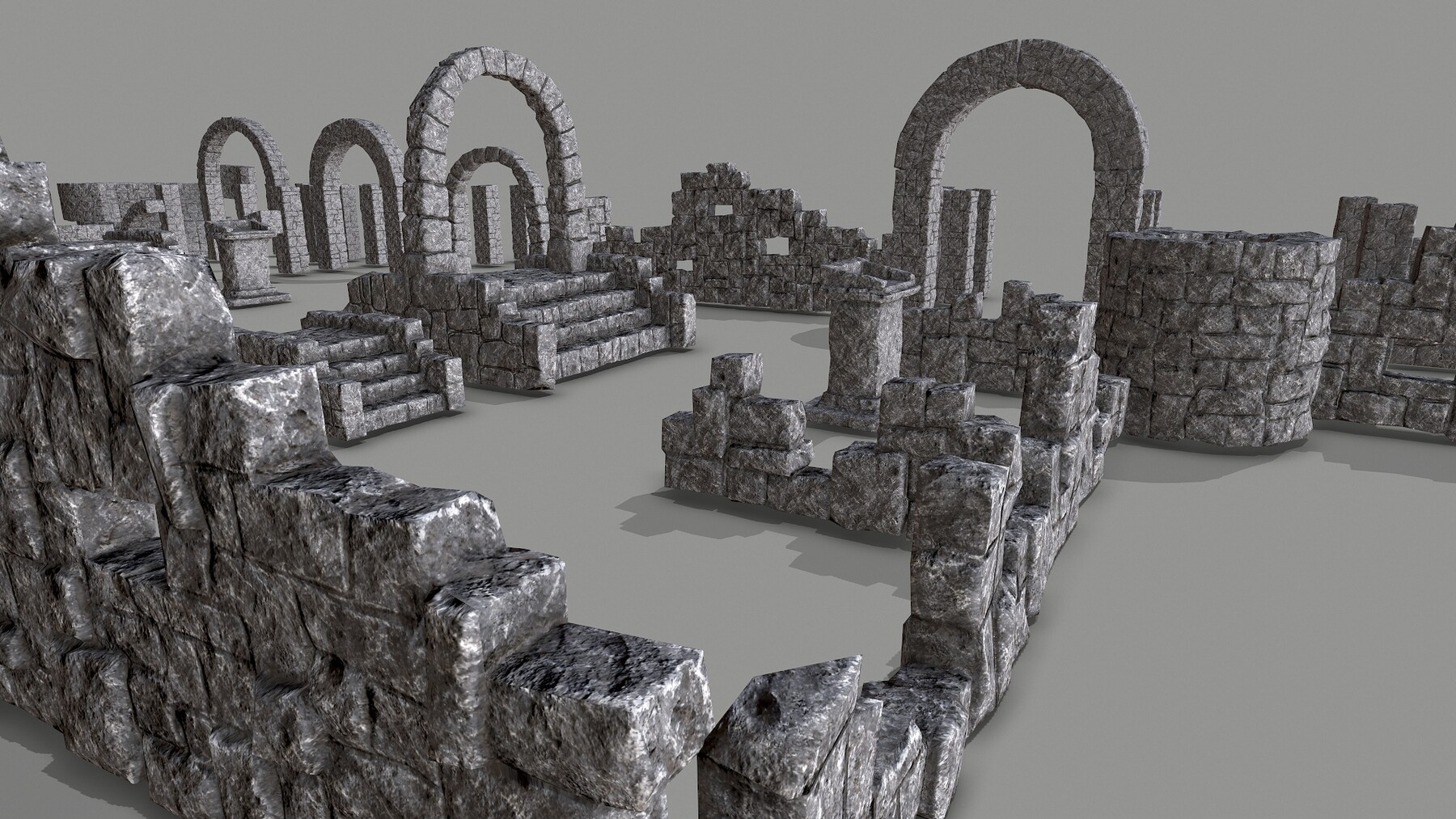 ArtStation - 3D Ruin Set | Game Assets
