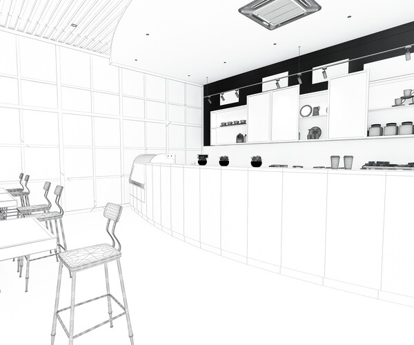 ArtStation - Coffee Shop - Restaurant - 004 | Resources