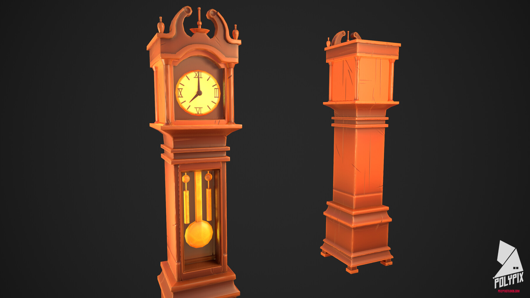 ArtStation - Grandfather Clock | Game Assets