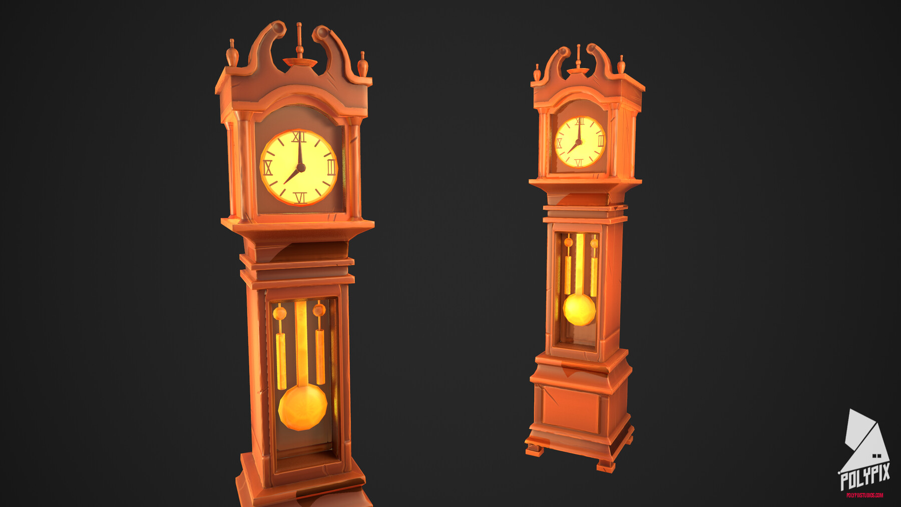 ArtStation - Grandfather Clock | Game Assets