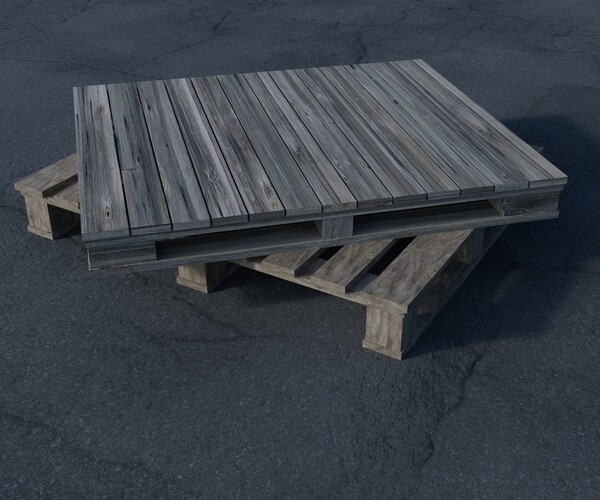 ArtStation - Low Poly Wooden Palletes | Resources