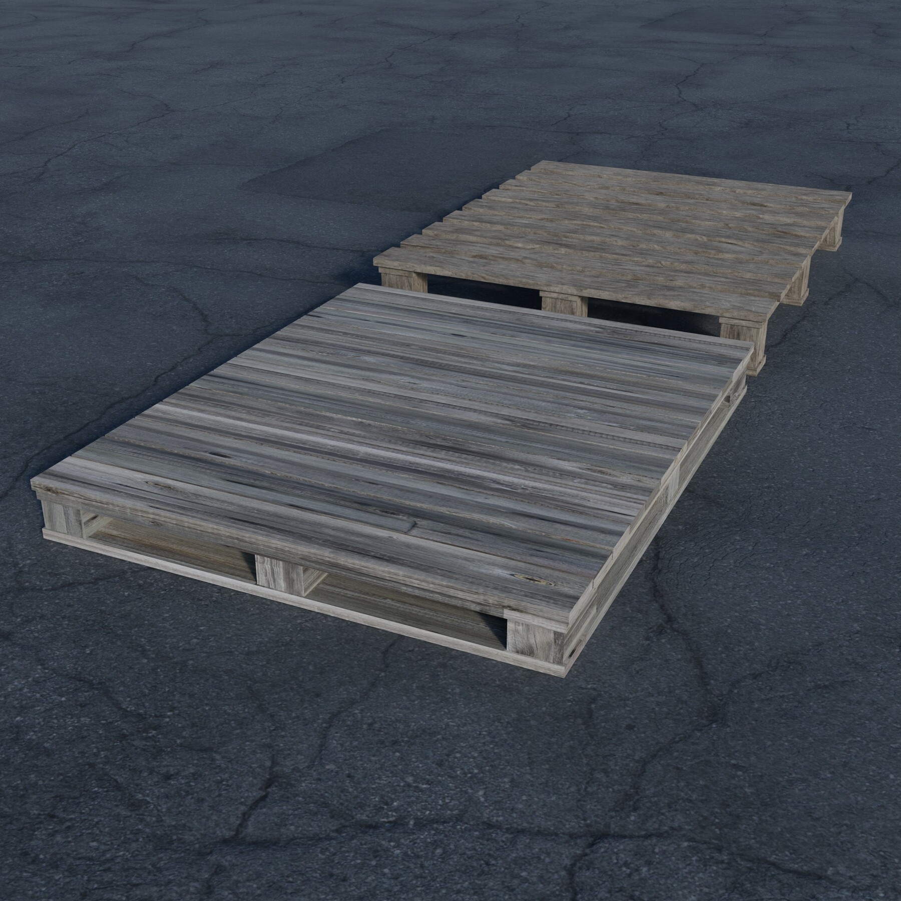 ArtStation - Low Poly Wooden Palletes | Resources