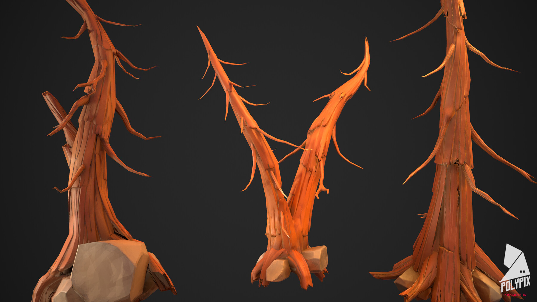 ArtStation - Dead Tree Kit | Game Assets