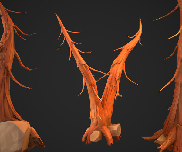 ArtStation - Dead Tree Kit | Game Assets