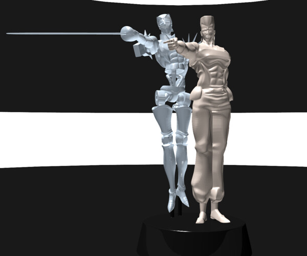 ArtStation - Polnareff and Silver Chariot 3D print model | Resources