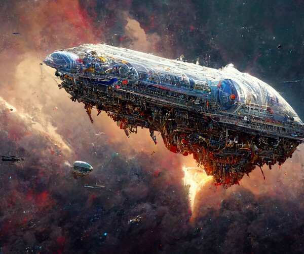 ArtStation - Mega space ship in the war of the galaxy | Artworks