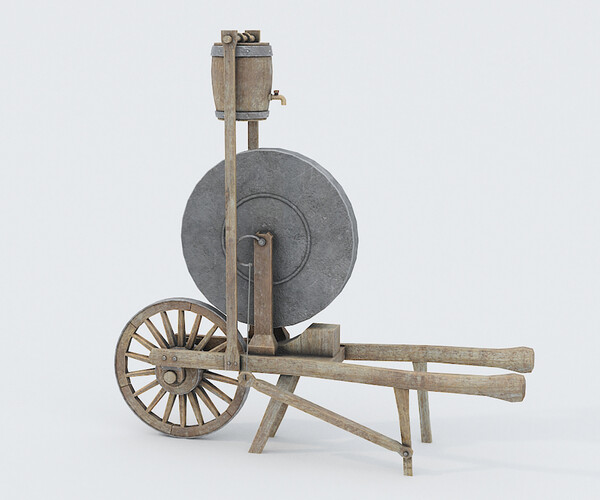 ArtStation - Medieval Grindstone | Game Assets