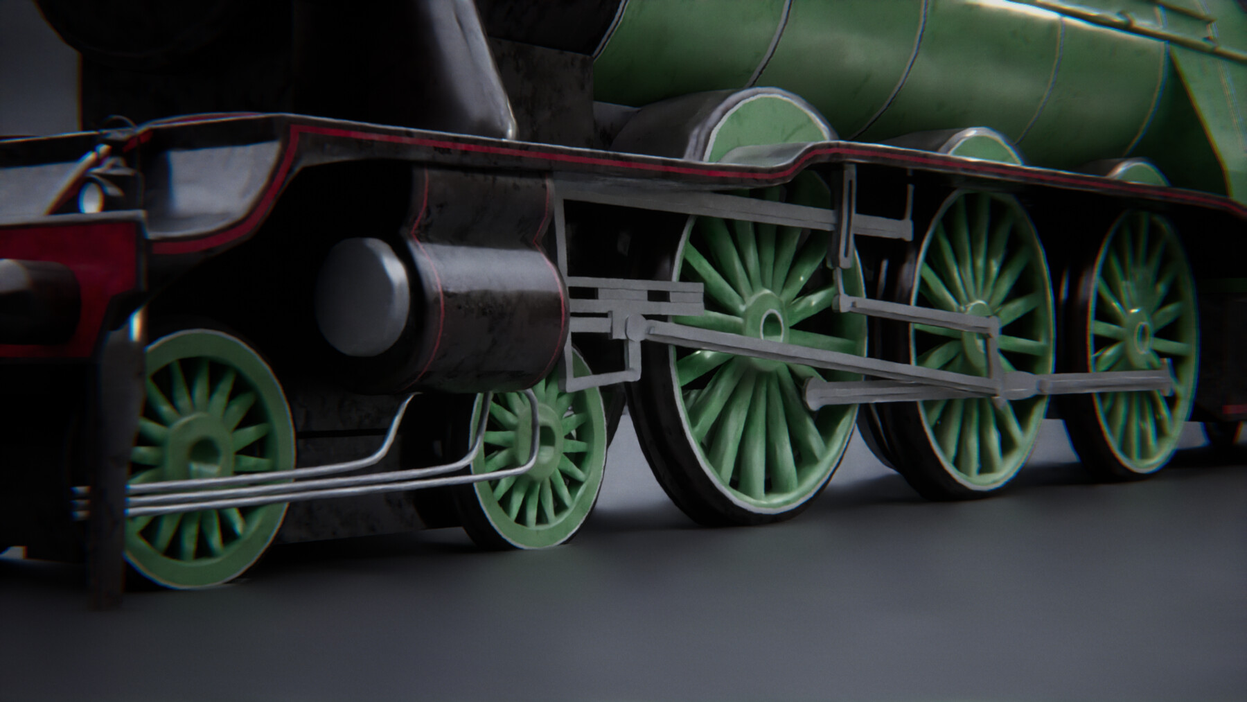 ArtStation - Steam lokomotive - Flying Scotsman , 3d model | Game Assets