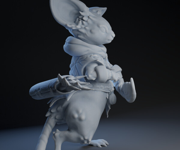 ArtStation - Mouse Ranger 01 - Tabletop Miniature | Resources