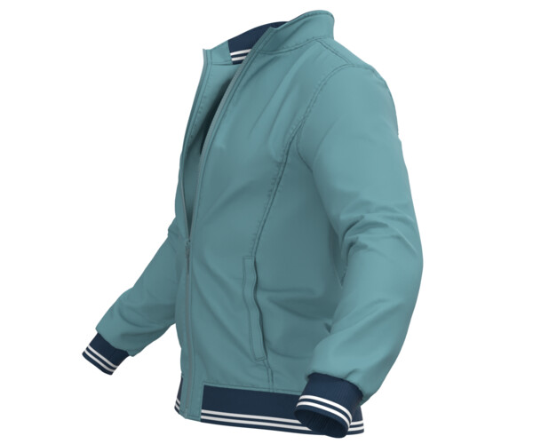 ArtStation - Sport Jacket (Marvelous Designer / Clo 3D project+OBJ ...