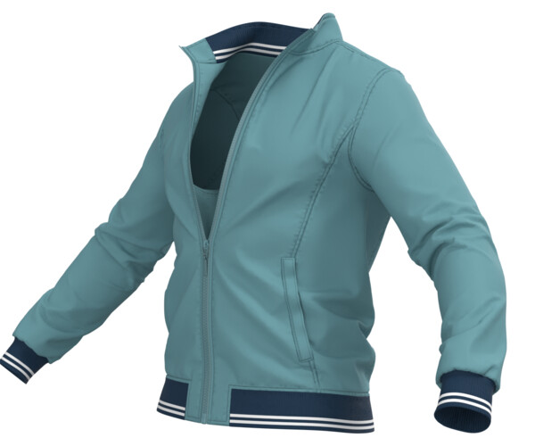 ArtStation - Sport Jacket (Marvelous Designer / Clo 3D project+OBJ ...