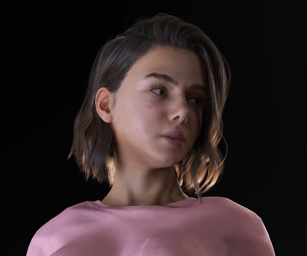 ArtStation - Realistic Female (Amy) | Game Assets