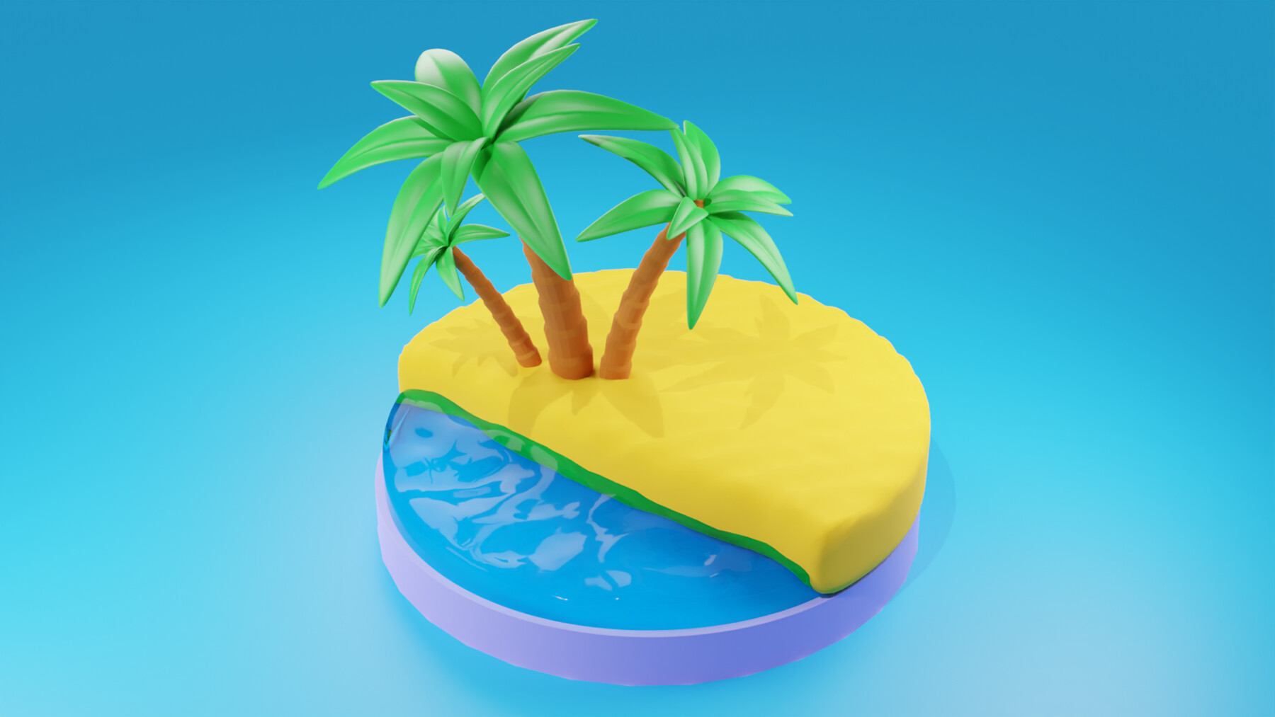 ArtStation - Low Poly Beach | Resources