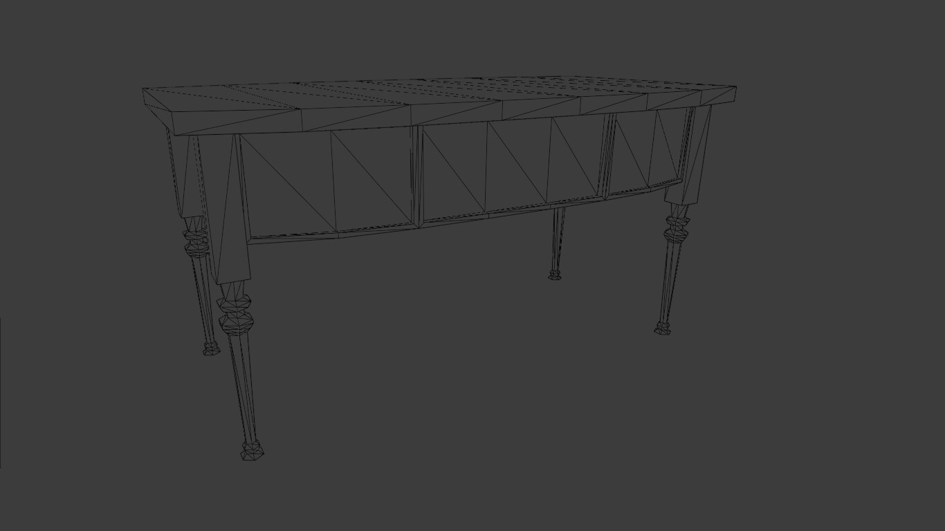 ArtStation - TABLE LOW POLY GAME READY | Game Assets