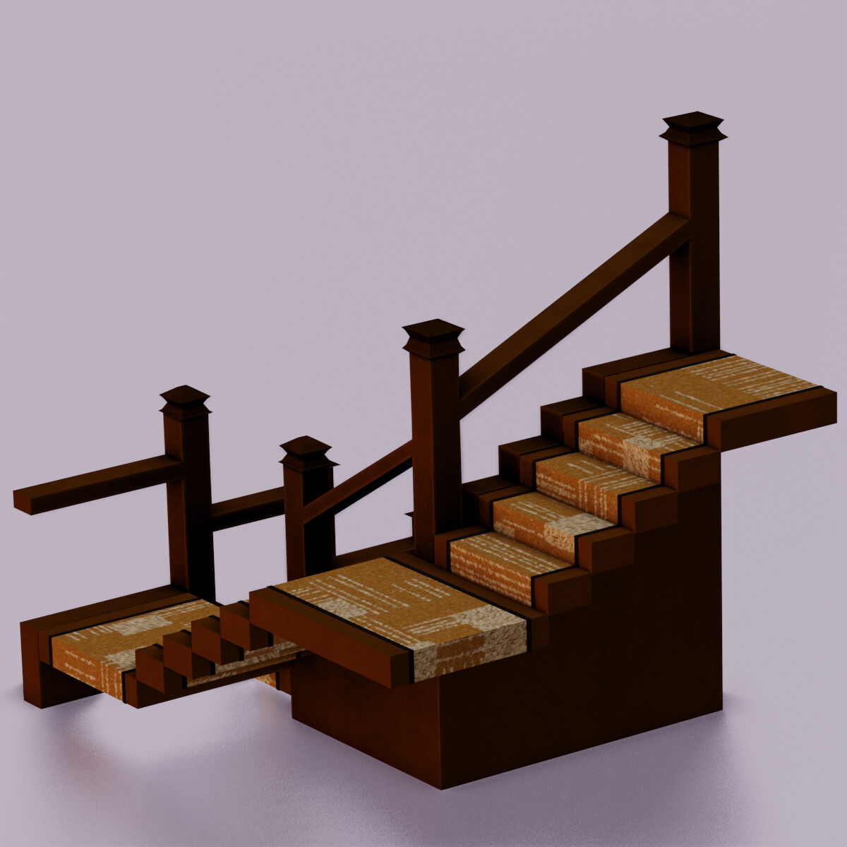 ArtStation - STAIRCASE LOW POLY GAME READY | Game Assets