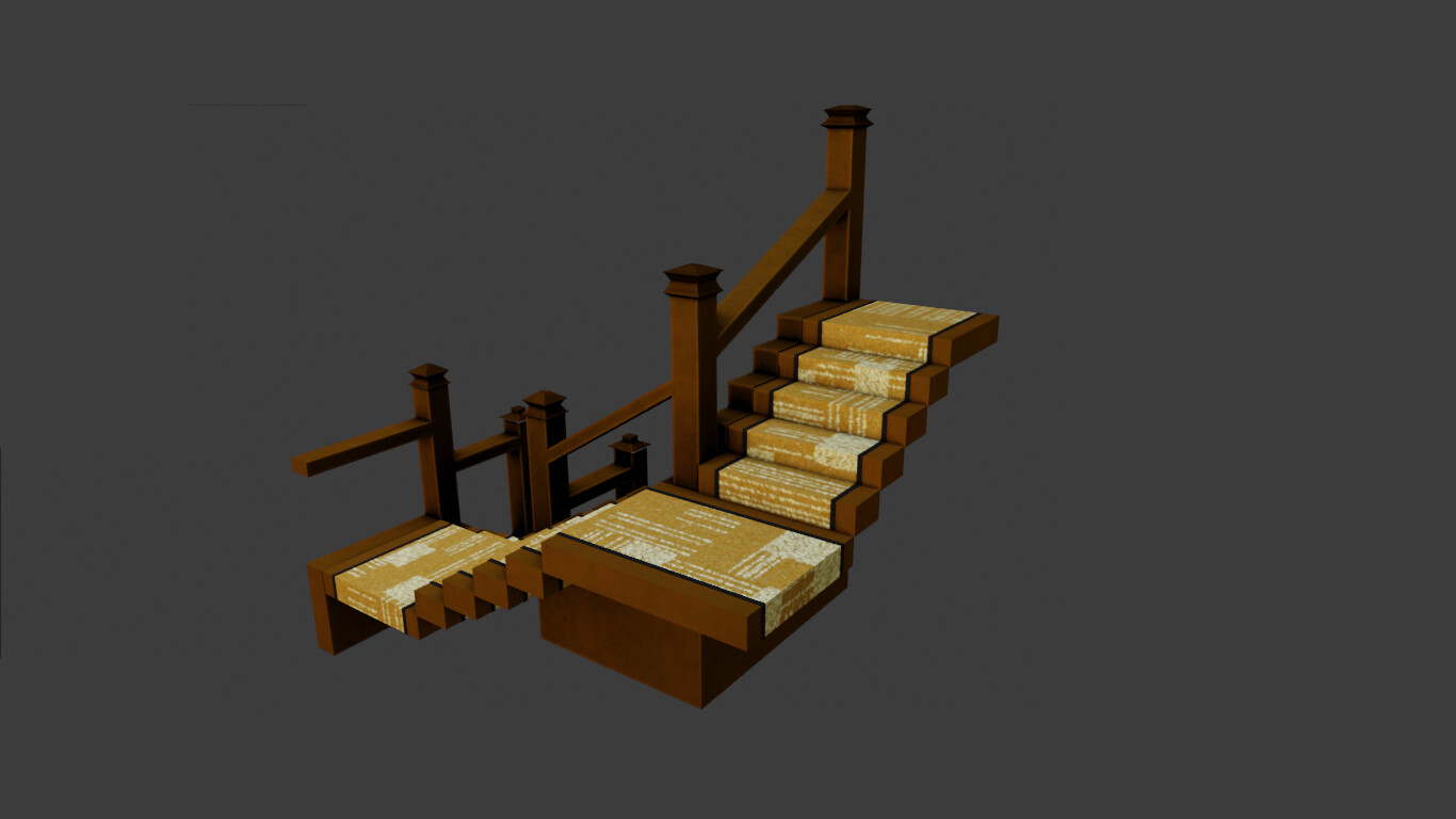 ArtStation - STAIRCASE LOW POLY GAME READY | Game Assets