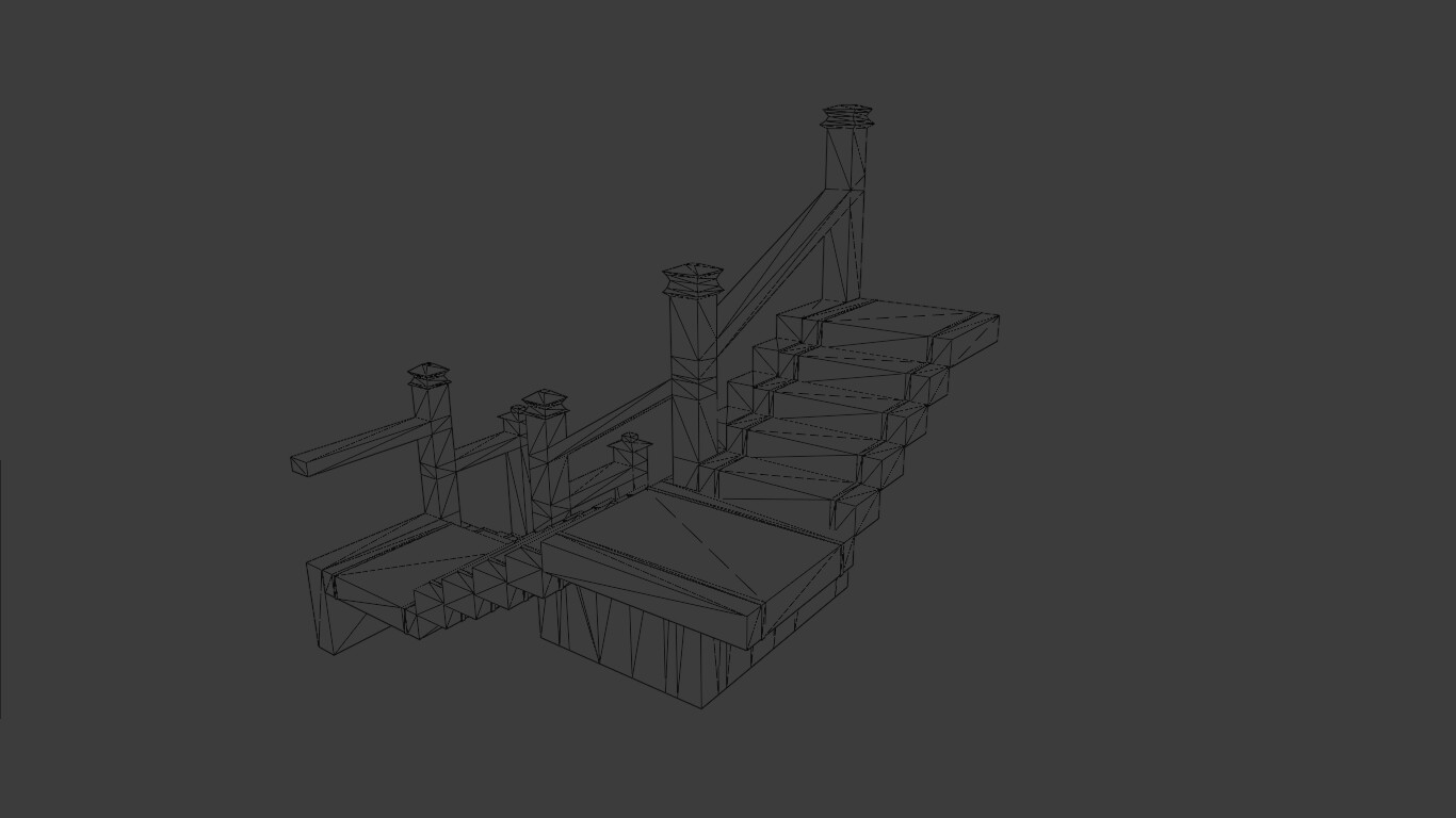 ArtStation - STAIRCASE LOW POLY GAME READY | Game Assets