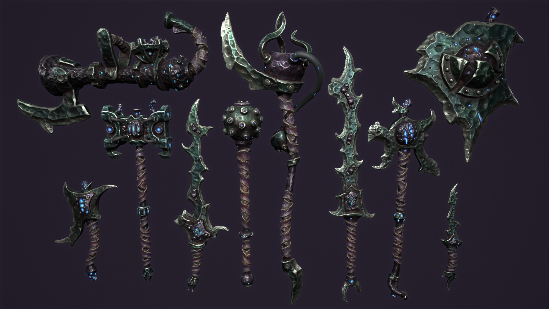 ArtStation - Fantasy brute weapons collection | Game Assets