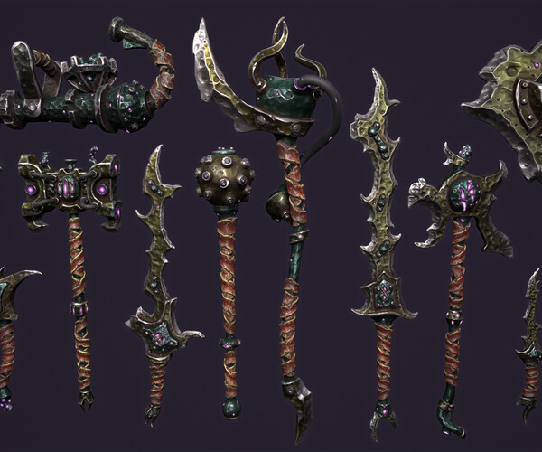 ArtStation - Fantasy brute weapons collection | Game Assets