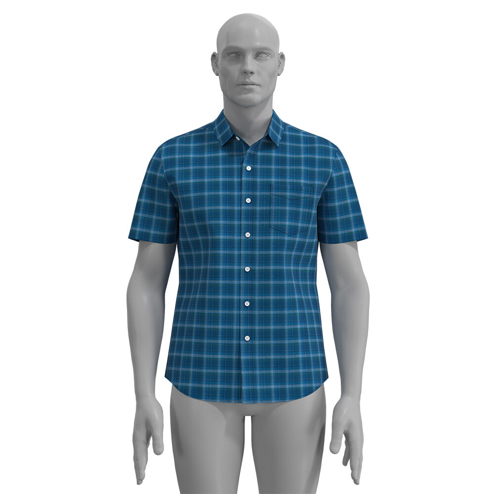 ArtStation - REALISTIC MENS HALF SLEEVE SHIRT 3D MODEL | Resources