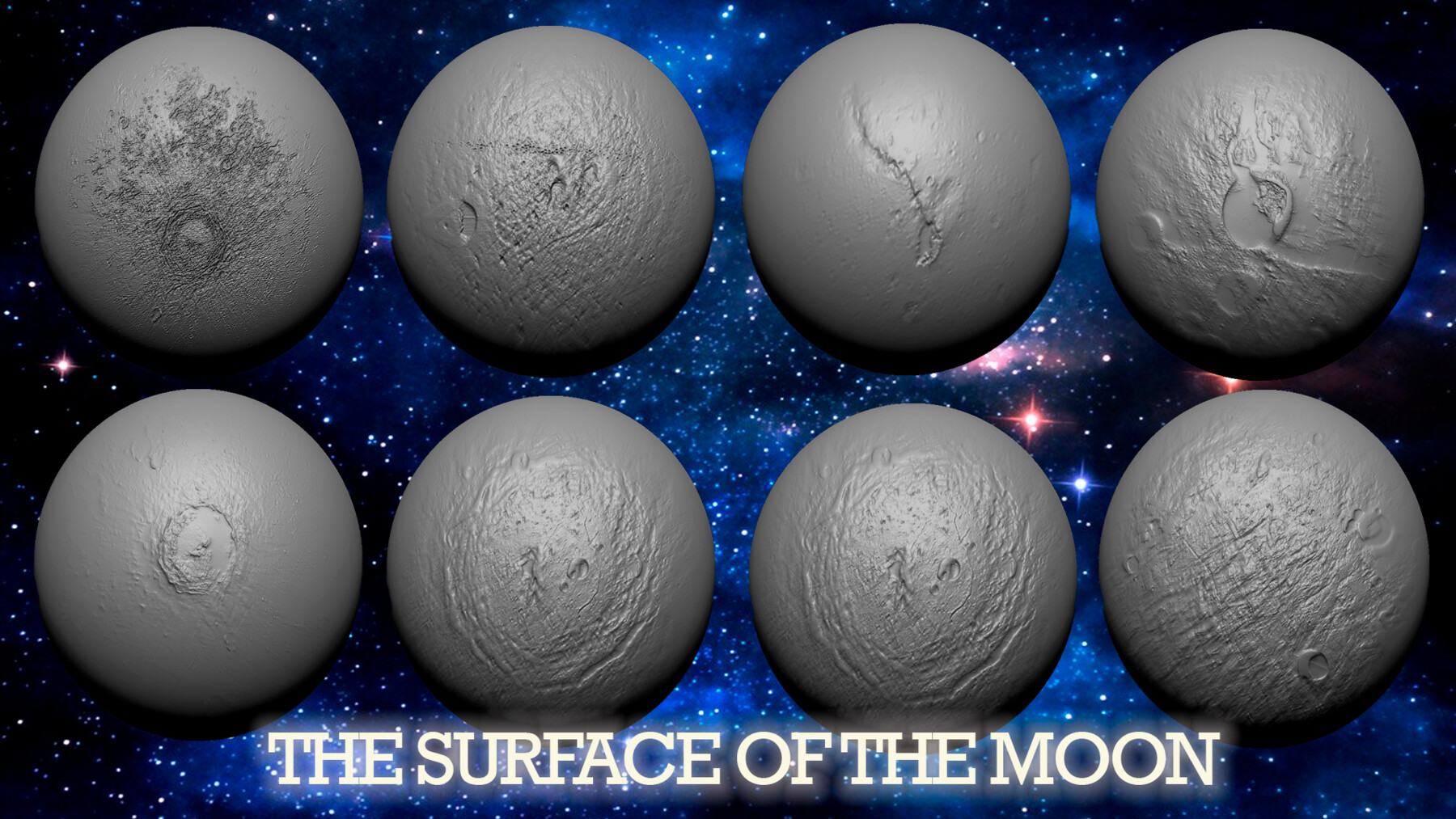 ArtStation - The alpha package of the moon's surface | Brushes