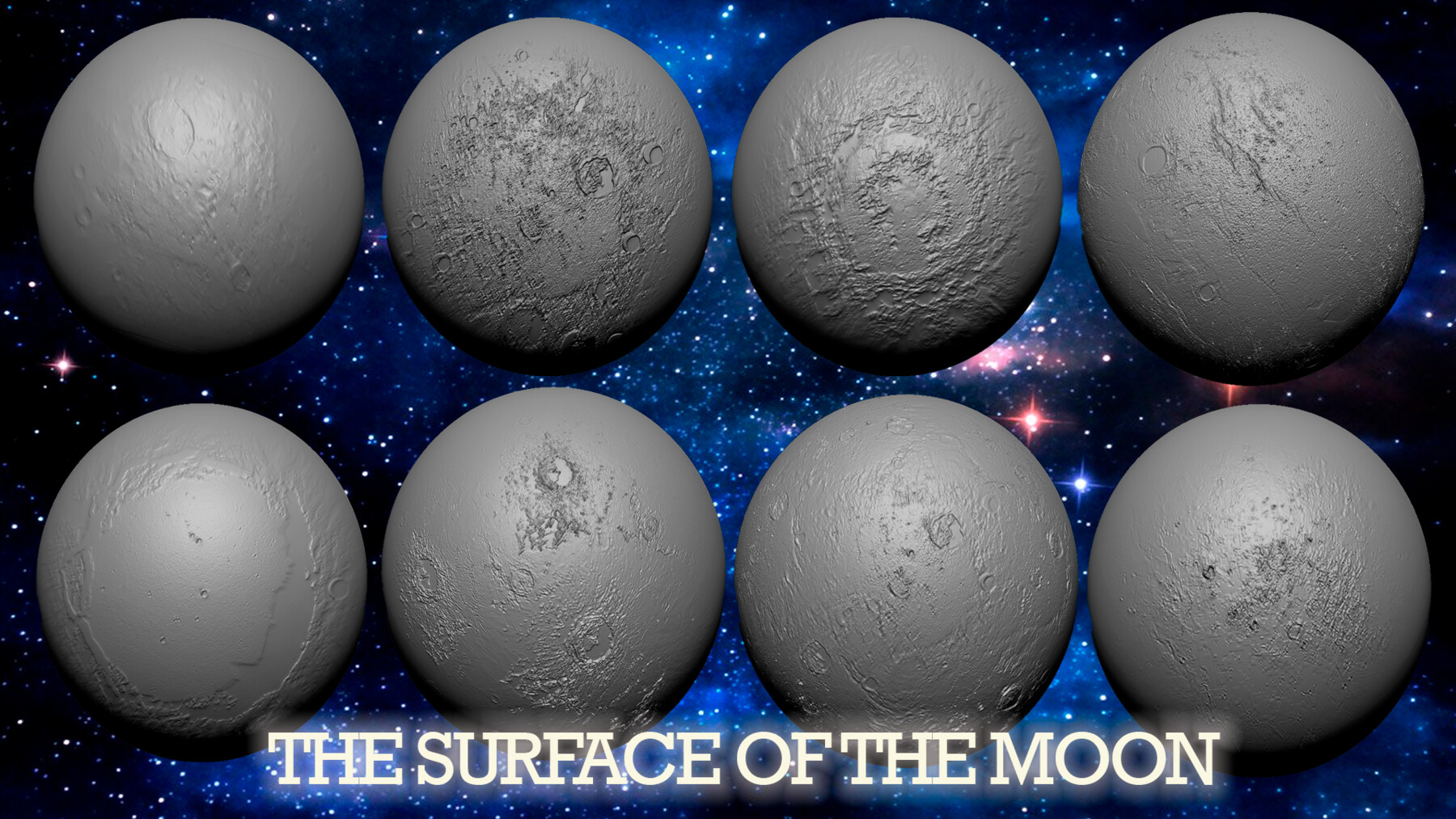 ArtStation - The alpha package of the moon's surface | Brushes