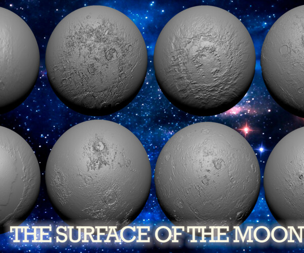 ArtStation - The alpha package of the moon's surface | Brushes