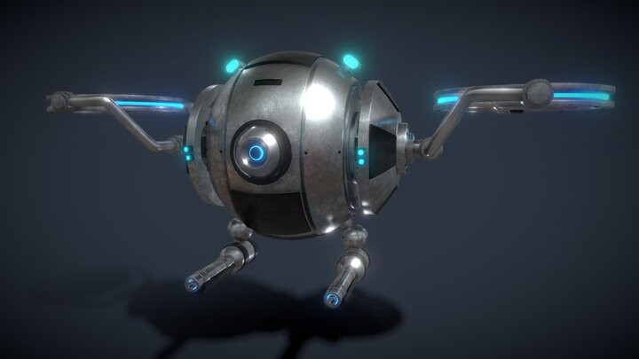 ArtStation - Sci-Fi Security Drone (Blender) | Resources